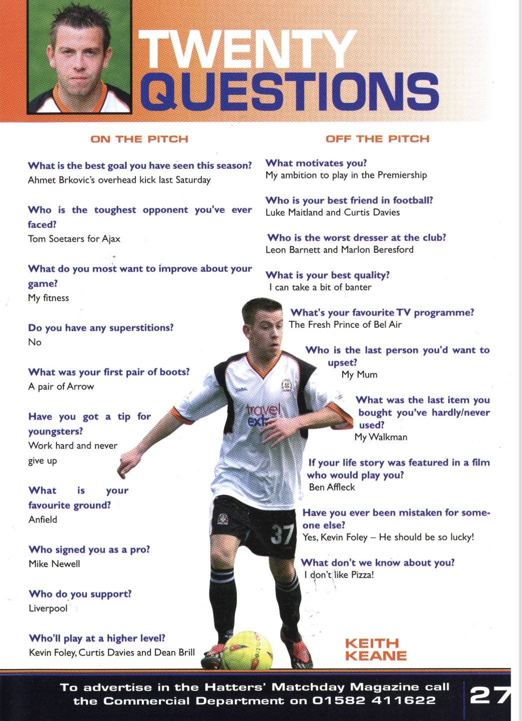 Keith Keane | Hatters Heritage | A History of Luton Town FC