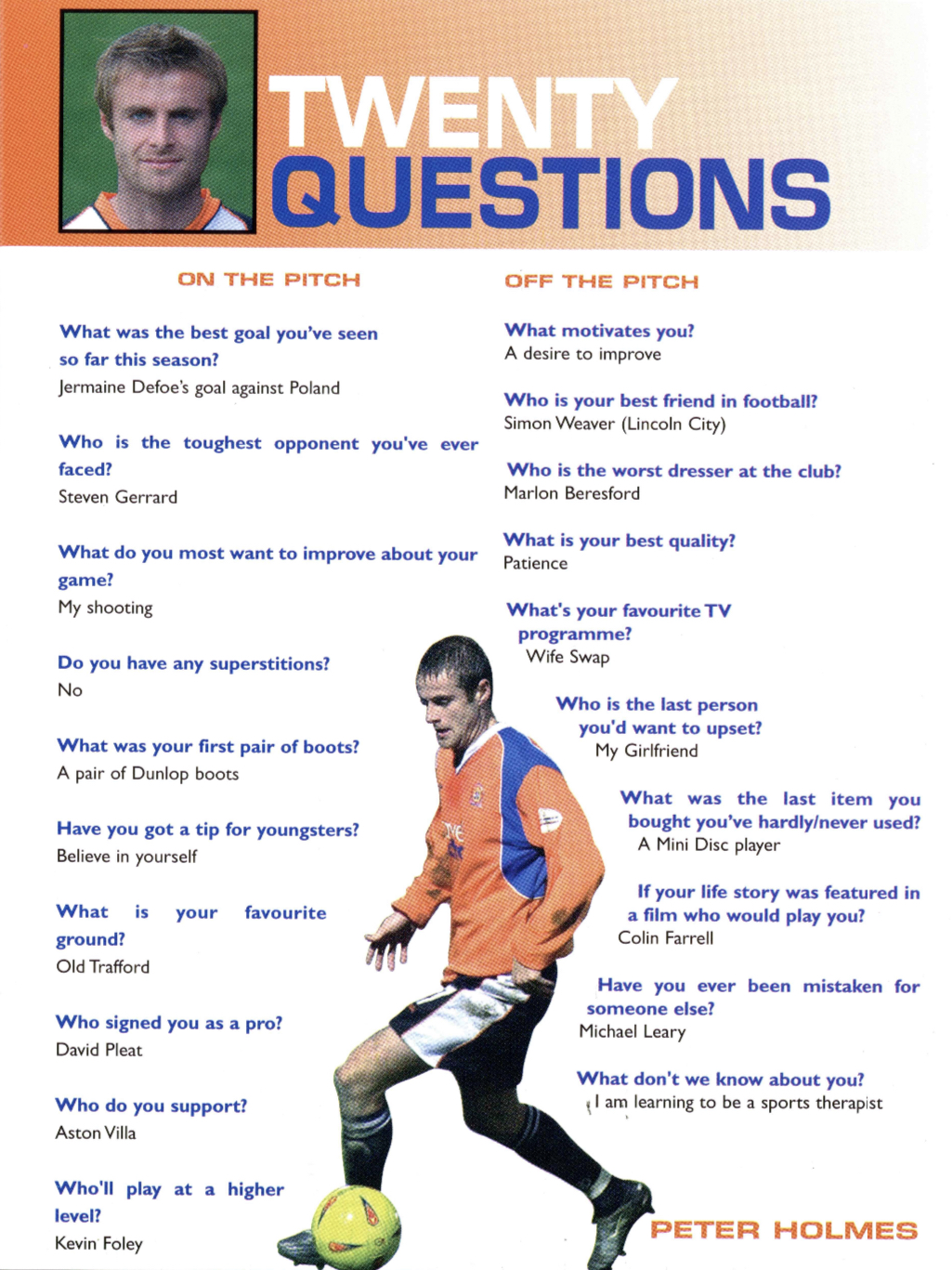 Peter Holmes | Hatters Heritage | A History of Luton Town FC