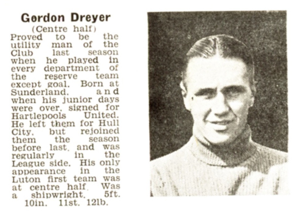 Gordon Dreyer | Hatters Heritage | A History of Luton Town FC