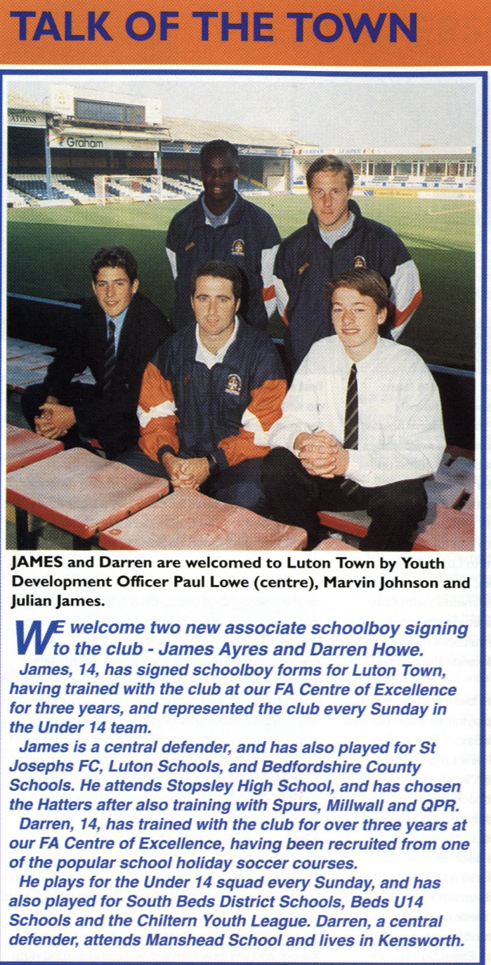 Julian James | Hatters Heritage | A History of Luton Town FC