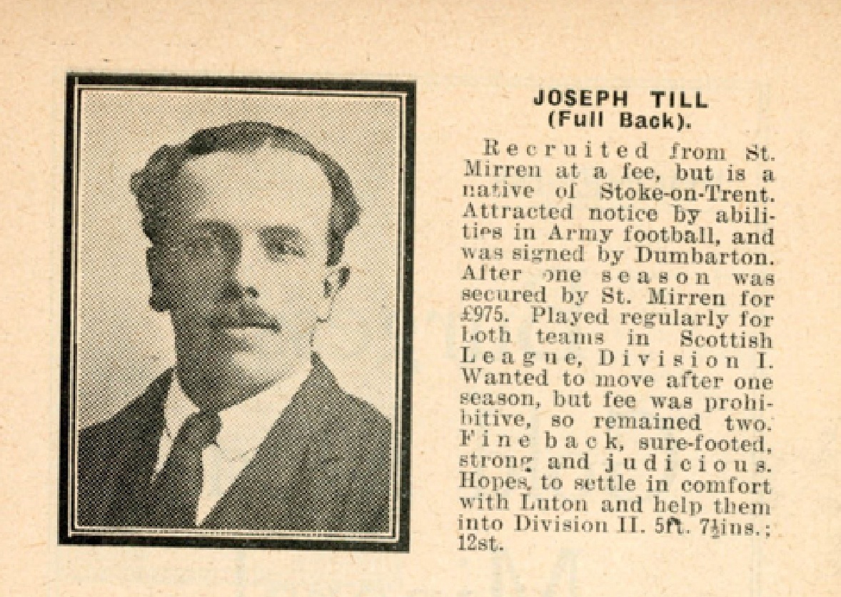 Joe Till | Hatters Heritage | A History of Luton Town FC