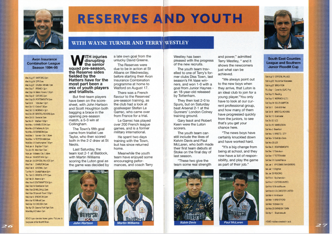 Martin Williams | Hatters Heritage | A History of Luton Town FC