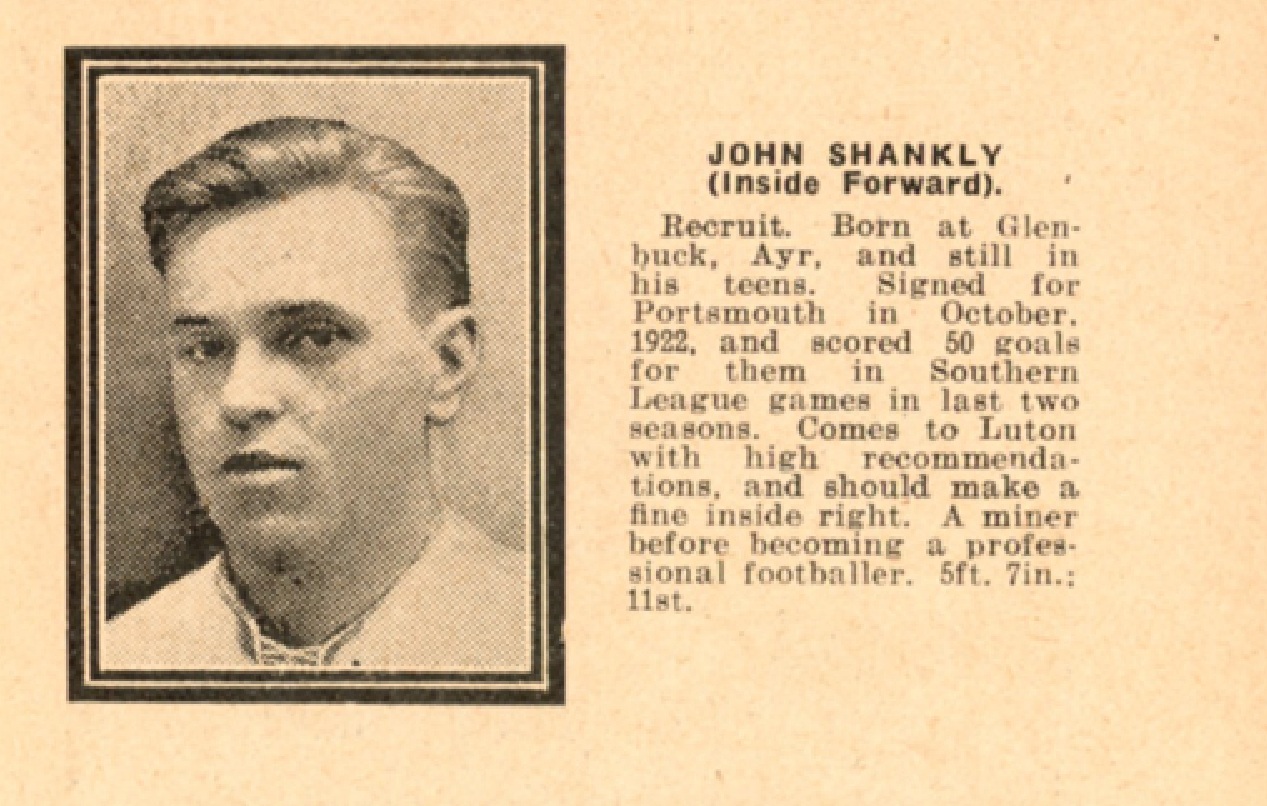 John Shankly | Hatters Heritage | A History of Luton Town FC