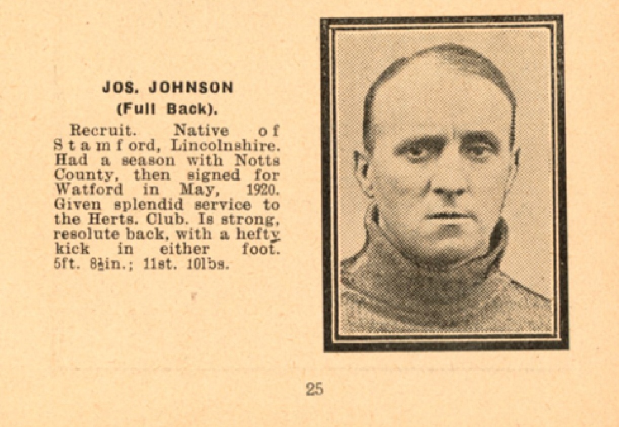 Joe Johnson | Hatters Heritage | A History of Luton Town FC