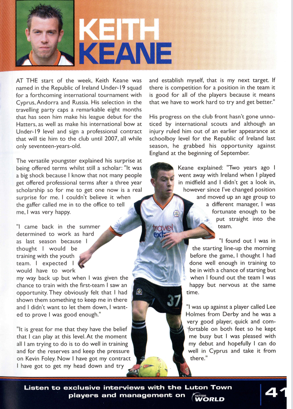 Keith Keane | Hatters Heritage | A History of Luton Town FC