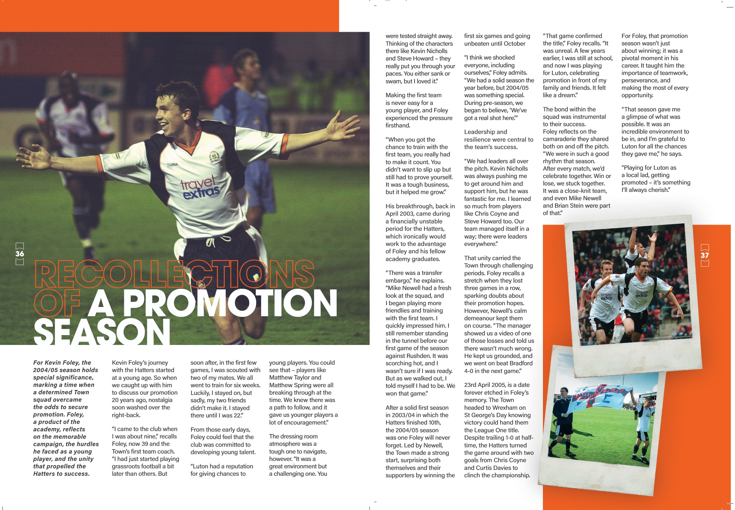 Kevin Foley | Hatters Heritage | A History of Luton Town FC