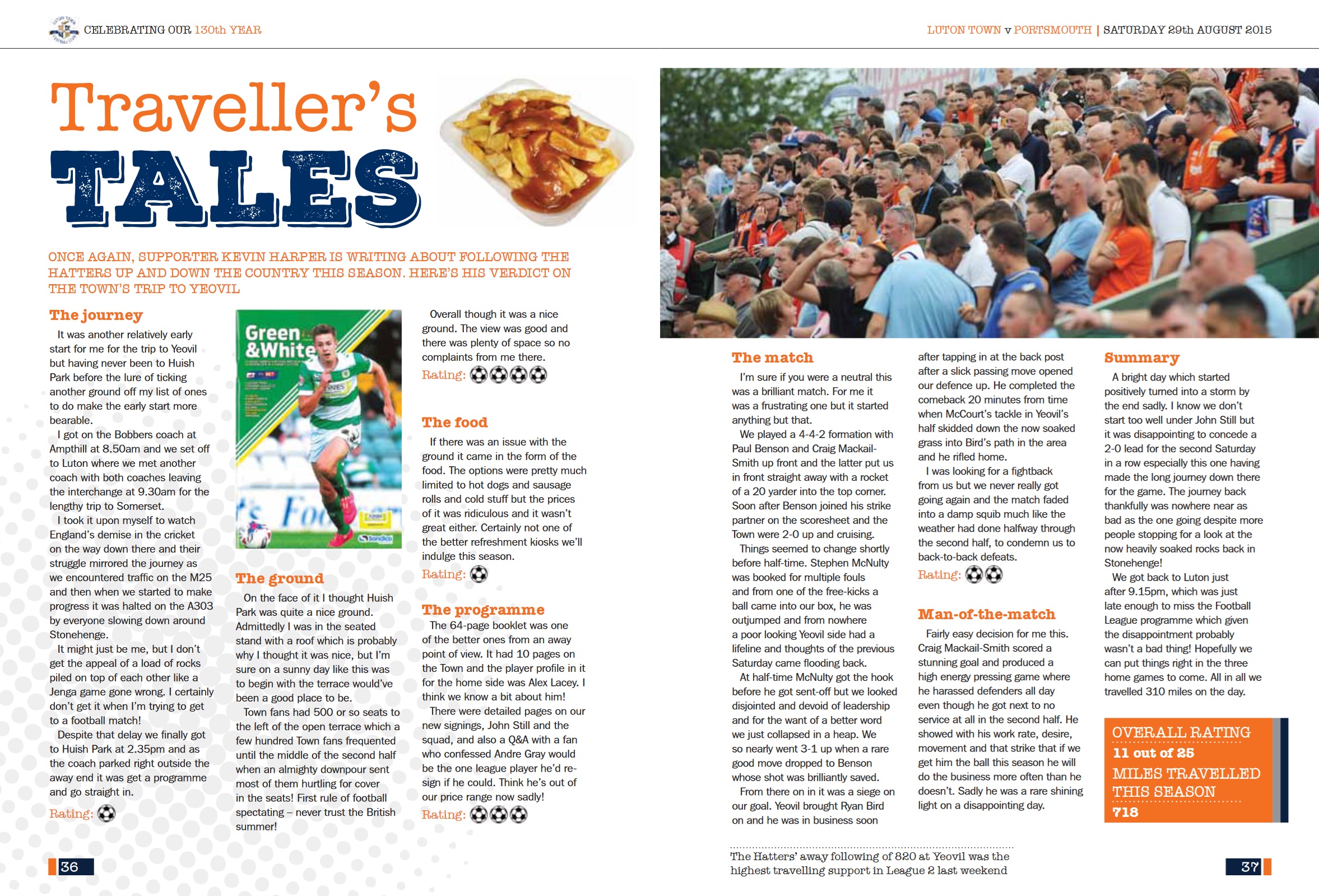 Yeovil Town vs Luton Town FC (22nd Aug 2015) | Hatters Heritage | A ...