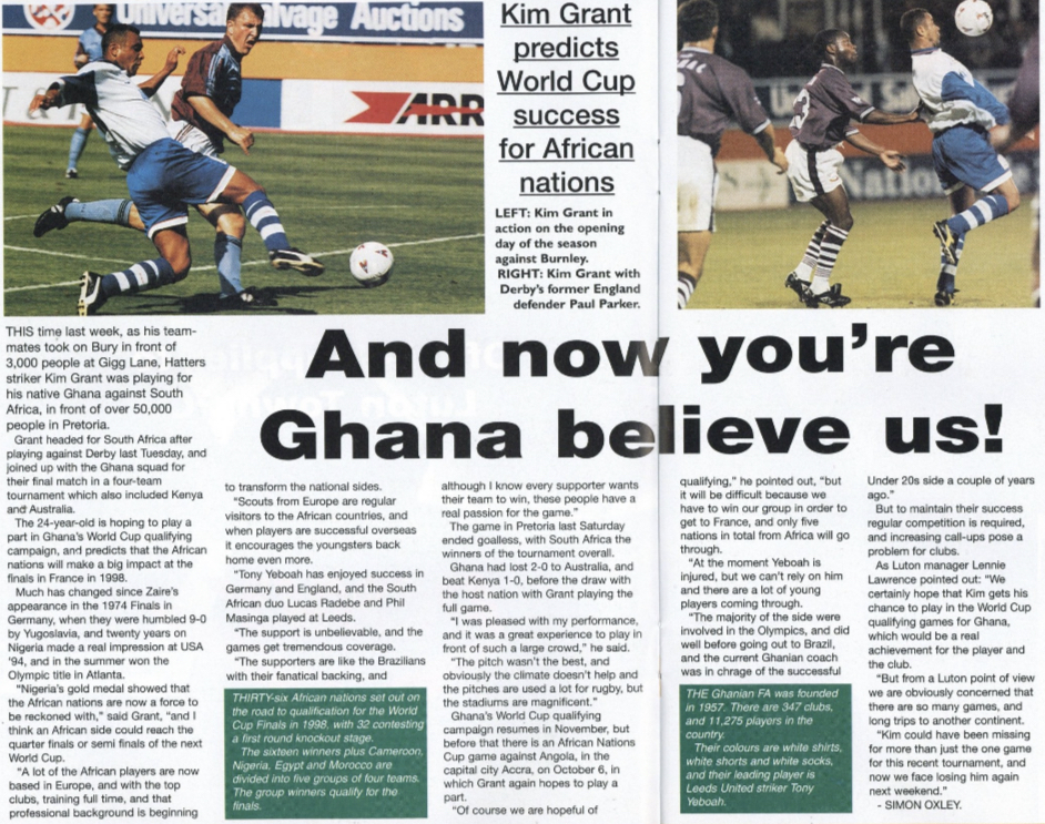 Kim Grant | Hatters Heritage | A History of Luton Town FC
