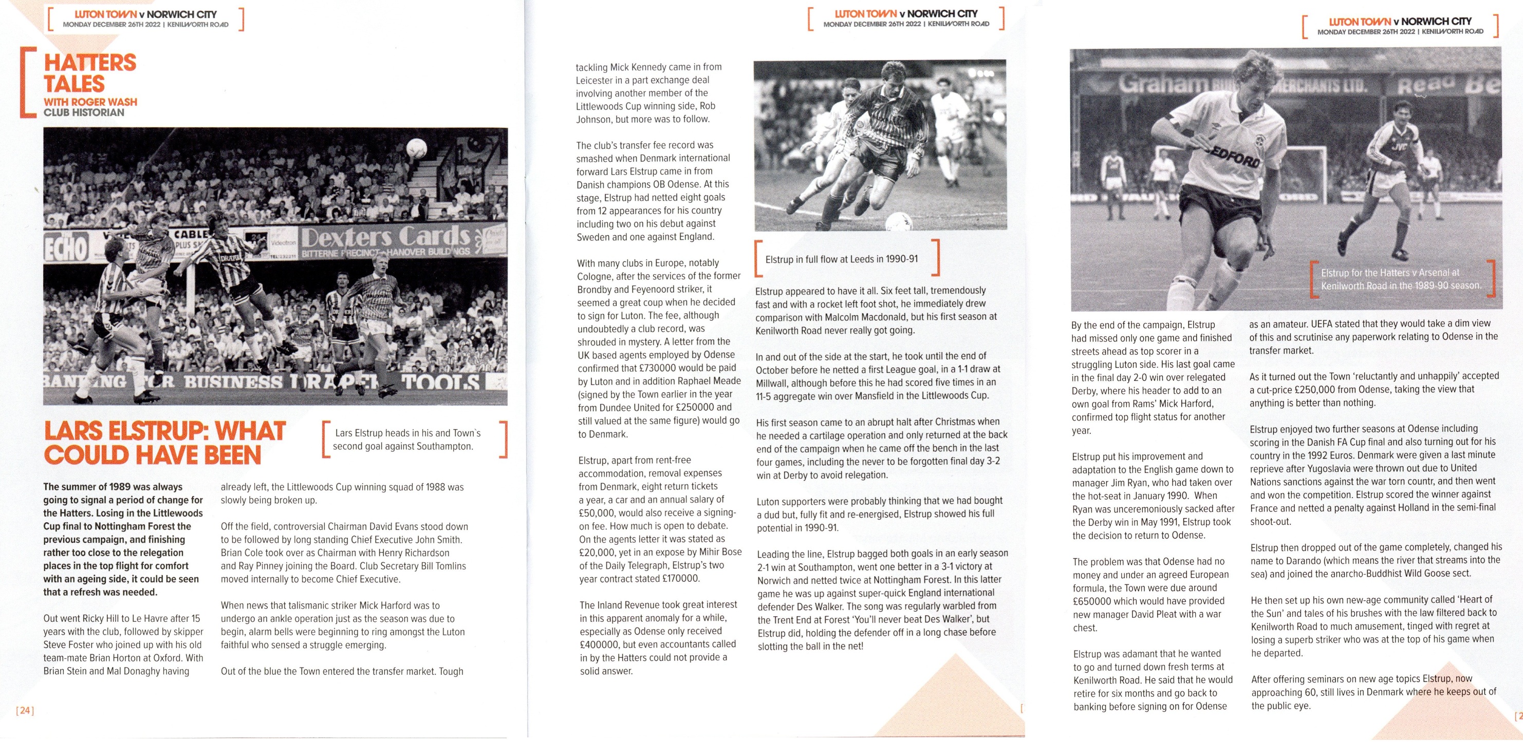Lars Elstrup | Hatters Heritage | A History of Luton Town FC