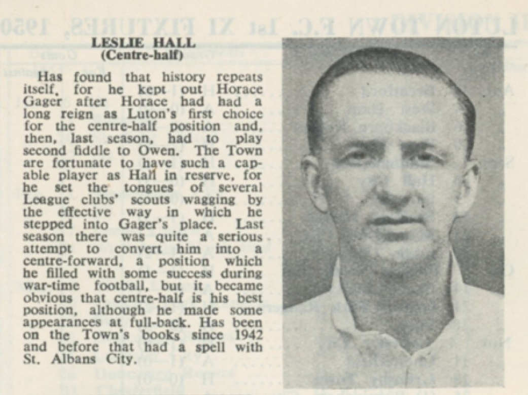 Les Hall | Hatters Heritage | A History of Luton Town FC
