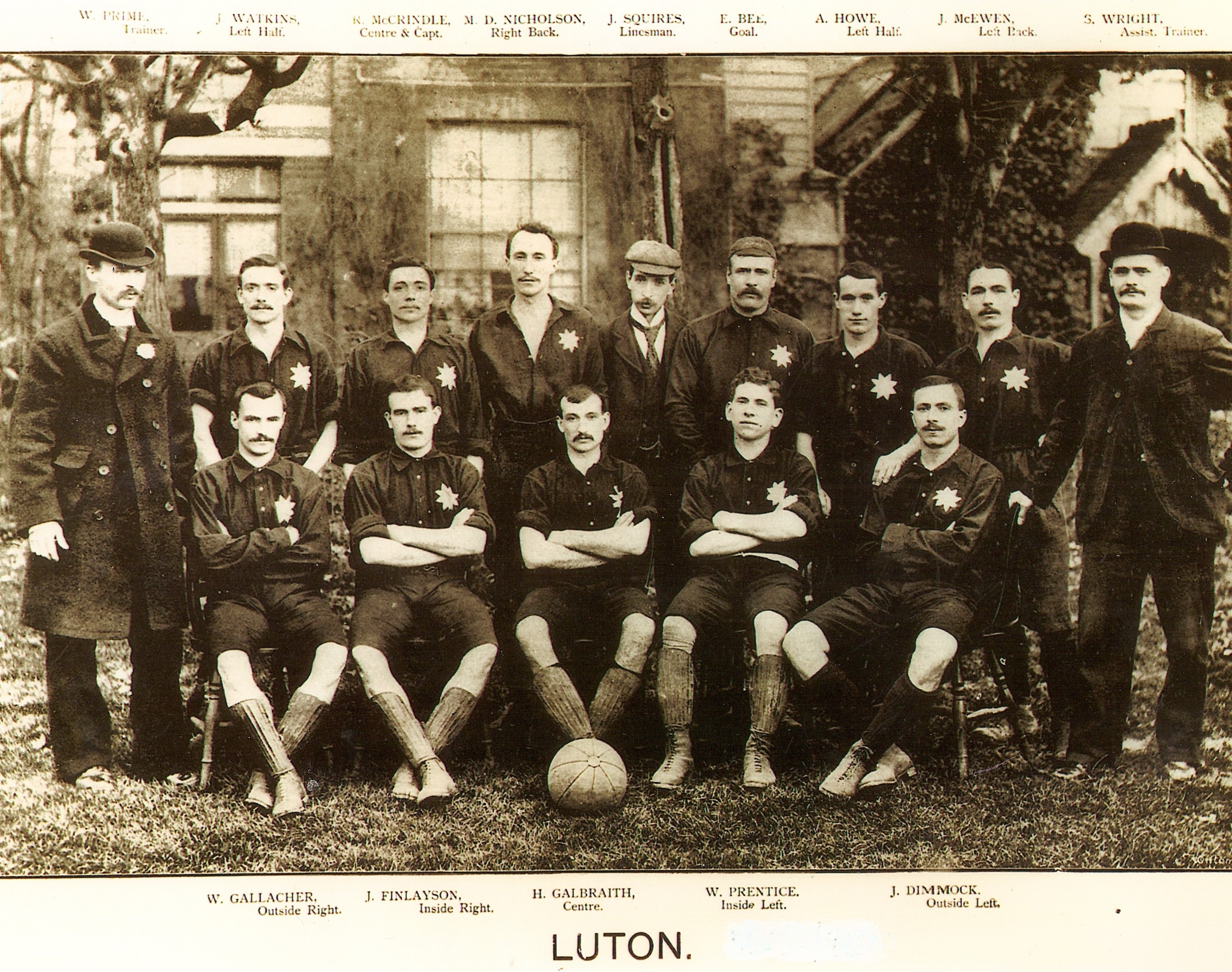 Luton Town Team Photo 1894-95 | Hatters Heritage | A History of Luton ...