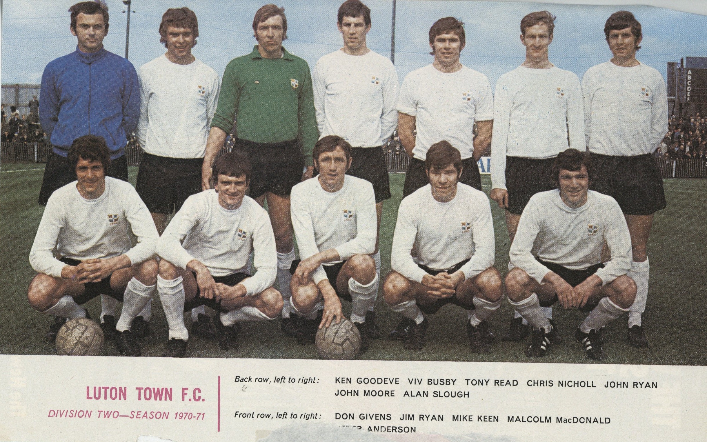 Luton Town Team Photo 1970-71 22 | Hatters Heritage | A History of ...