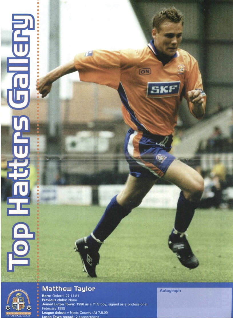 Matthew Taylor | Hatters Heritage | A History of Luton Town FC