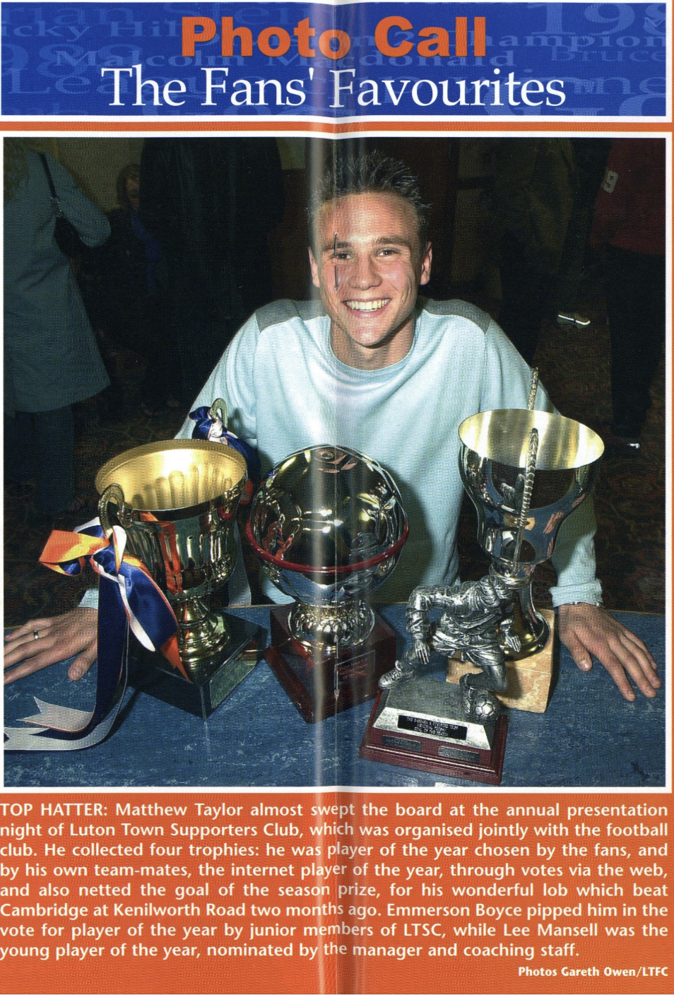 Matt Taylor | Hatters Heritage | A History of Luton Town FC