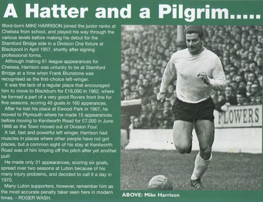 Mike Harrison | Hatters Heritage | A History of Luton Town FC