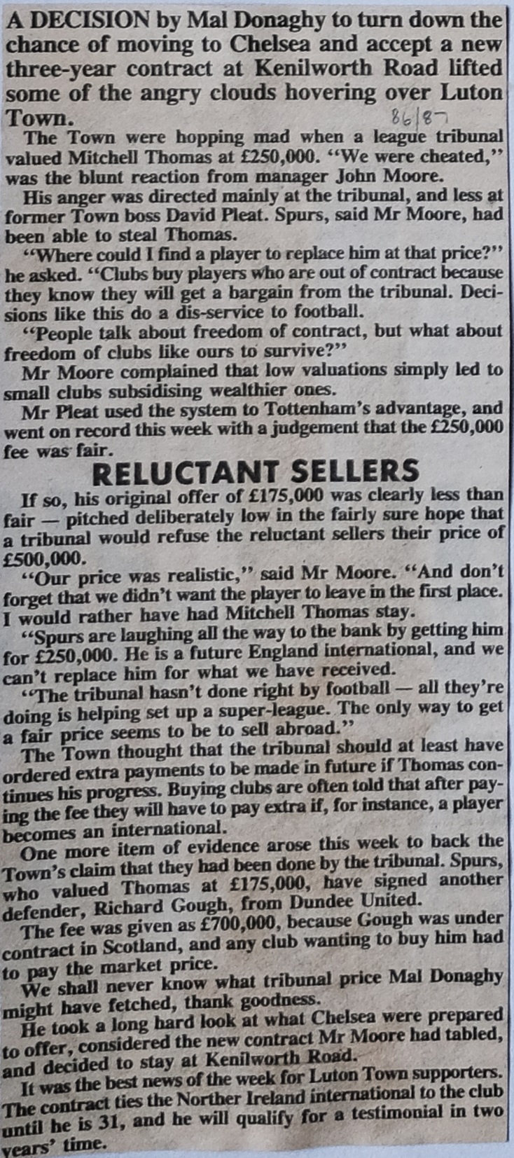 Mitchell Thomas | Hatters Heritage | A History of Luton Town FC