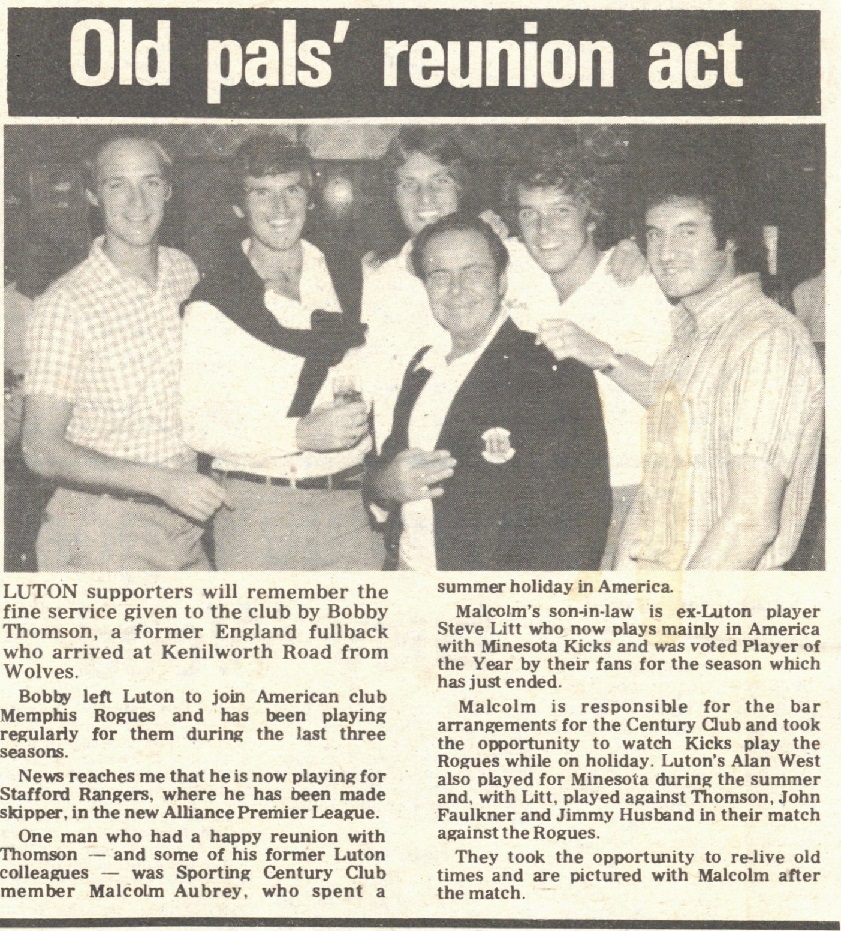 Bobby A Thomson | Hatters Heritage | A History of Luton Town FC