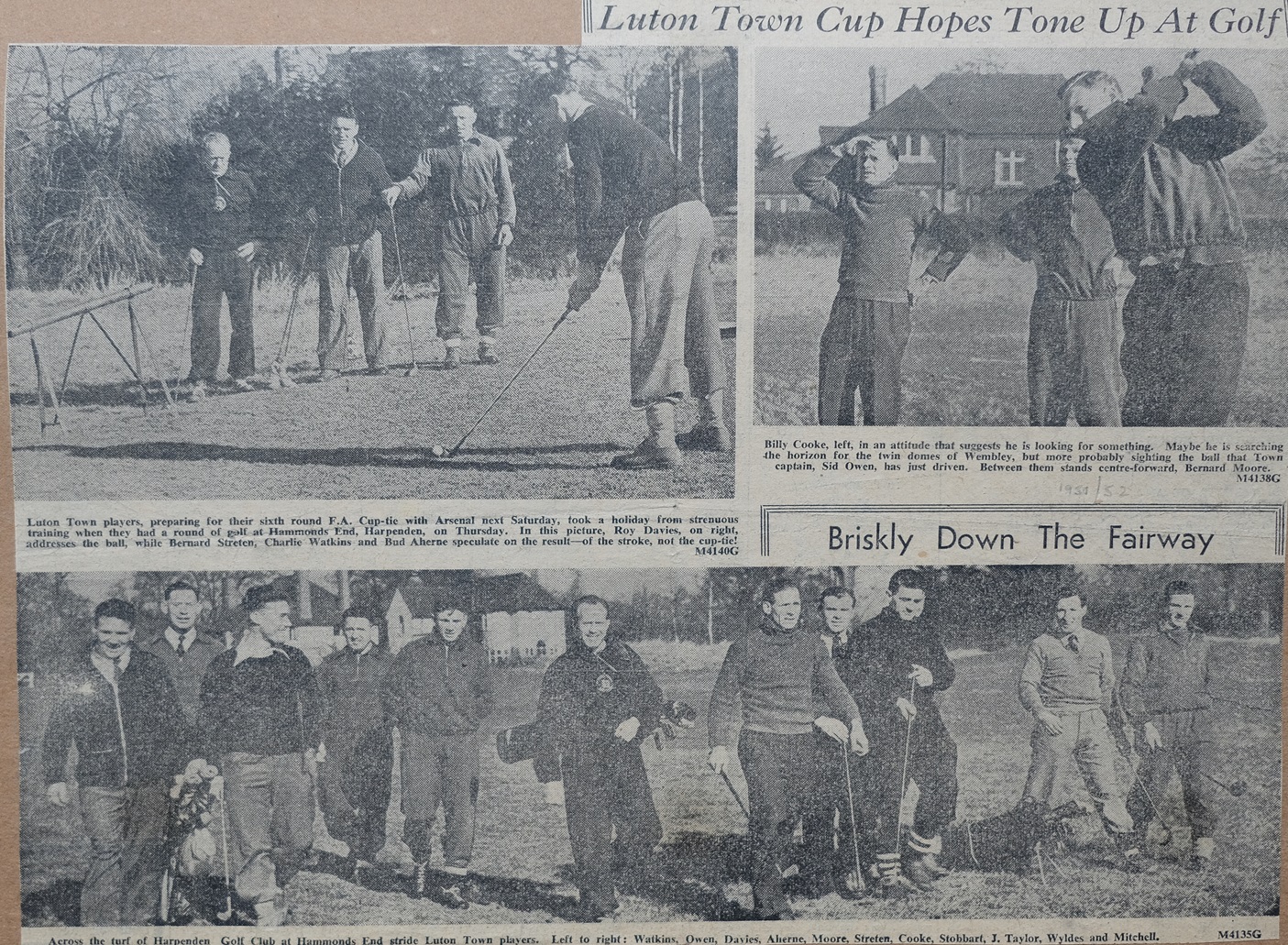 Bud Aherne | Hatters Heritage | A History of Luton Town FC