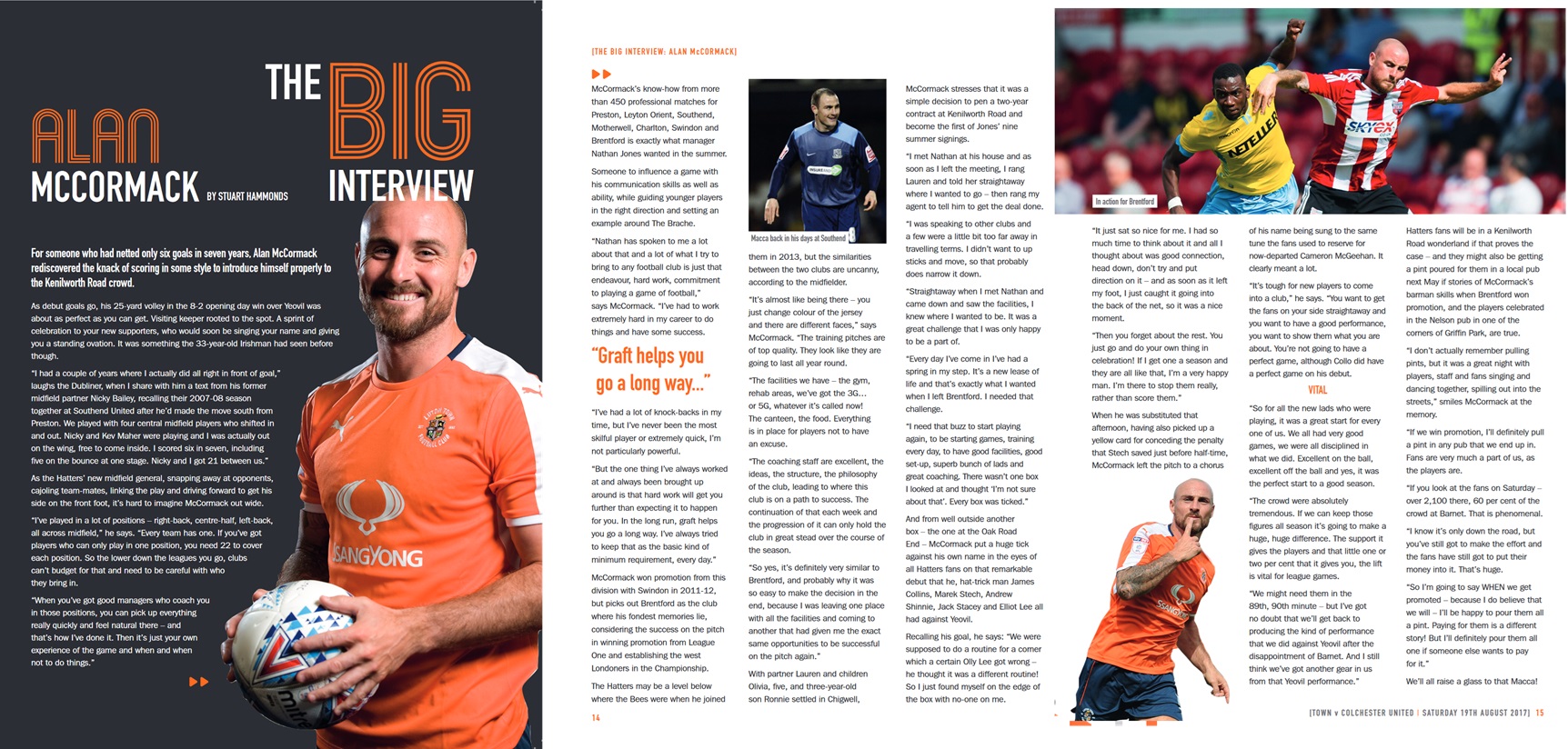 Alan McCormack | Hatters Heritage | A History of Luton Town FC