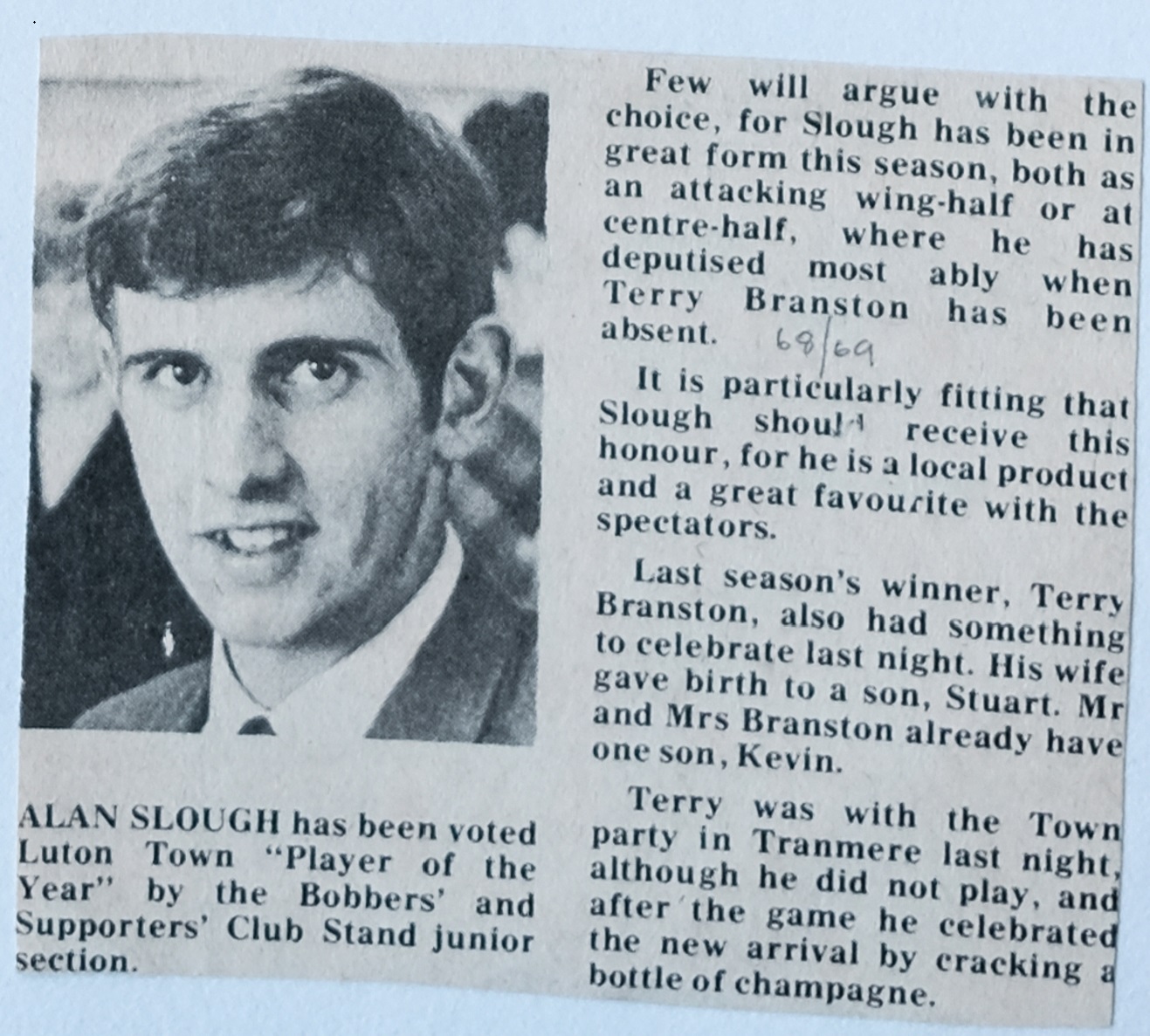 Alan Slough | Hatters Heritage | A History of Luton Town FC