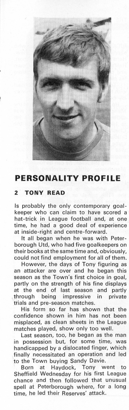 Tony Read | Hatters Heritage | A History of Luton Town FC