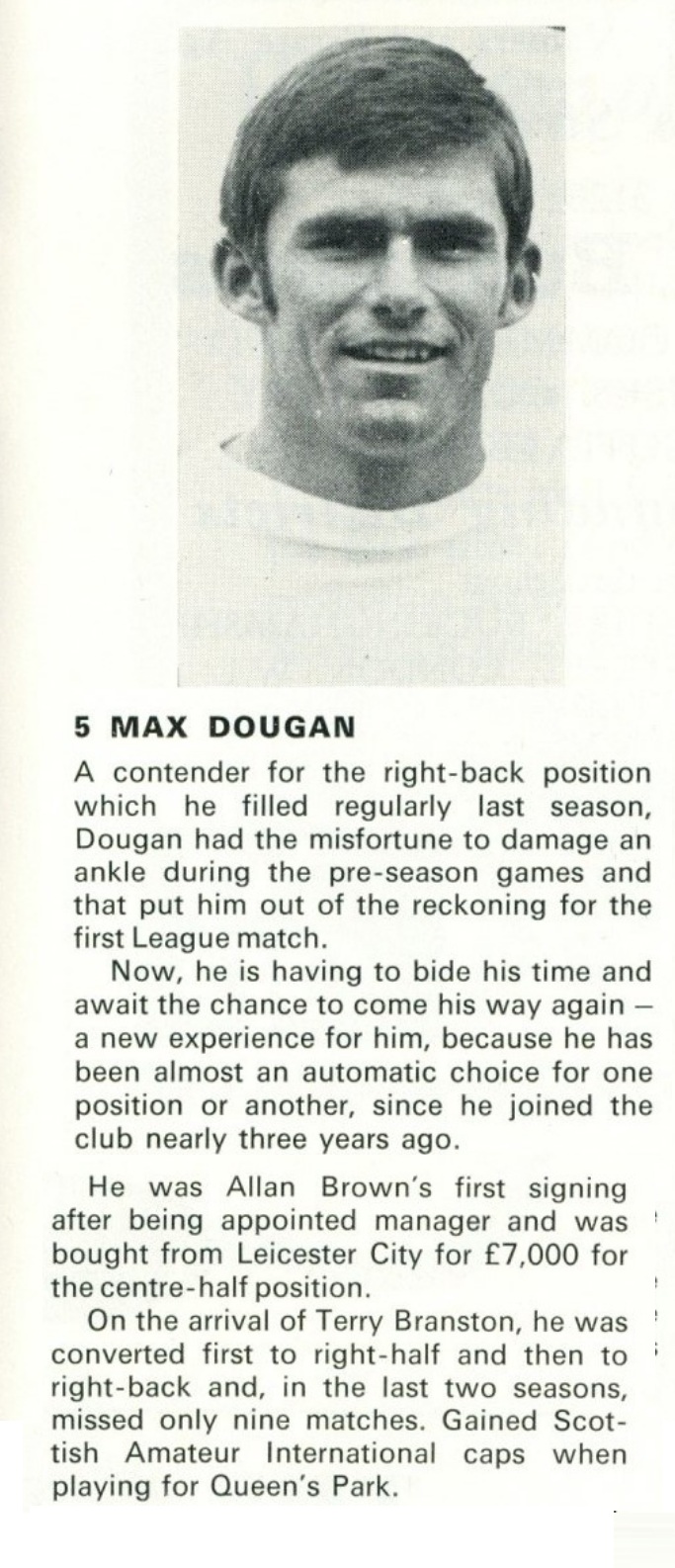 Max Dougan | Hatters Heritage | A History of Luton Town FC
