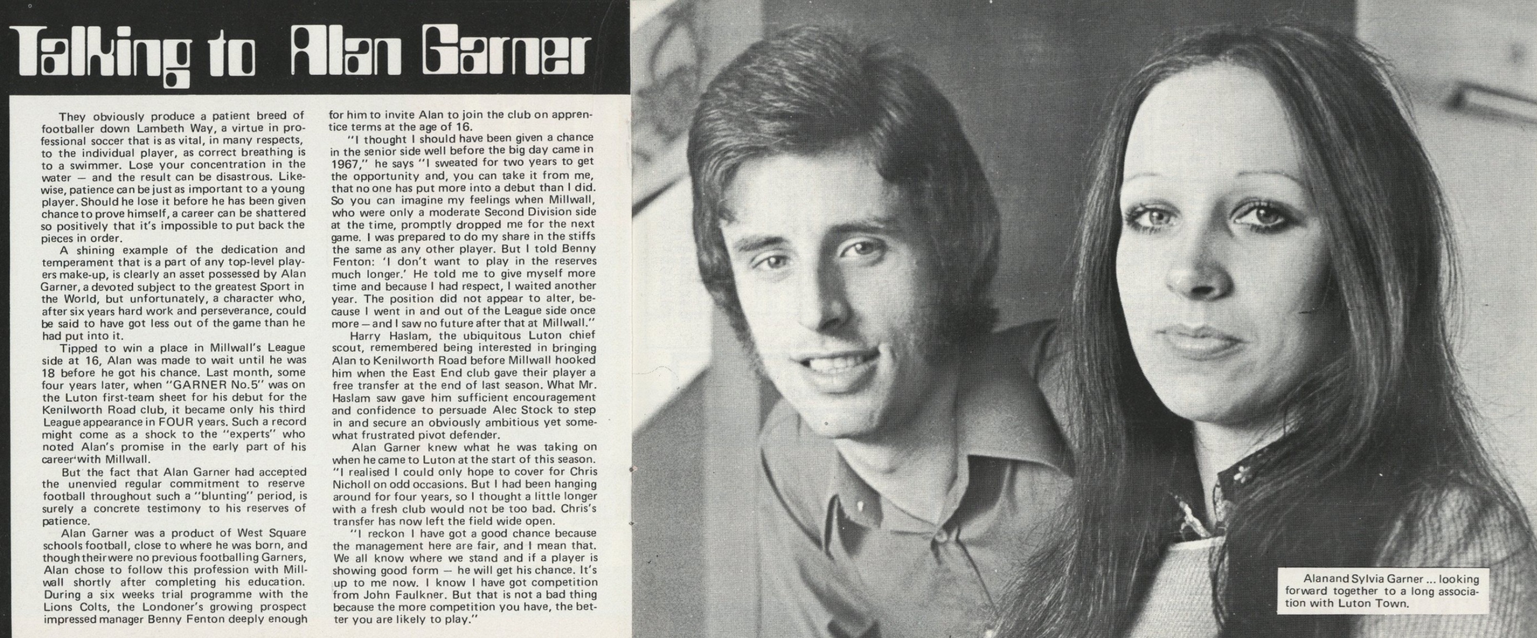 Alan Garner | Hatters Heritage | A History of Luton Town FC