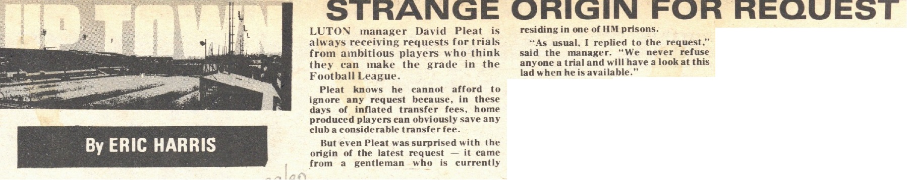 David Pleat | Hatters Heritage | A History of Luton Town FC