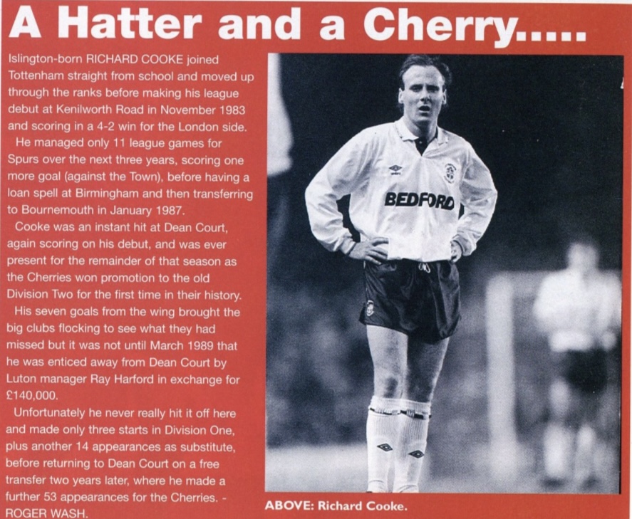 Richard Cooke | Hatters Heritage | A History of Luton Town FC