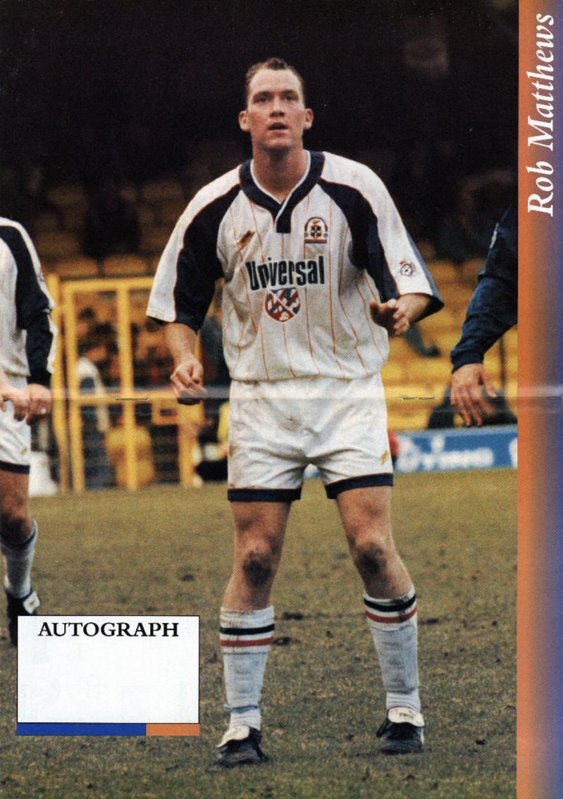 Rob Matthews | Hatters Heritage | A History of Luton Town FC