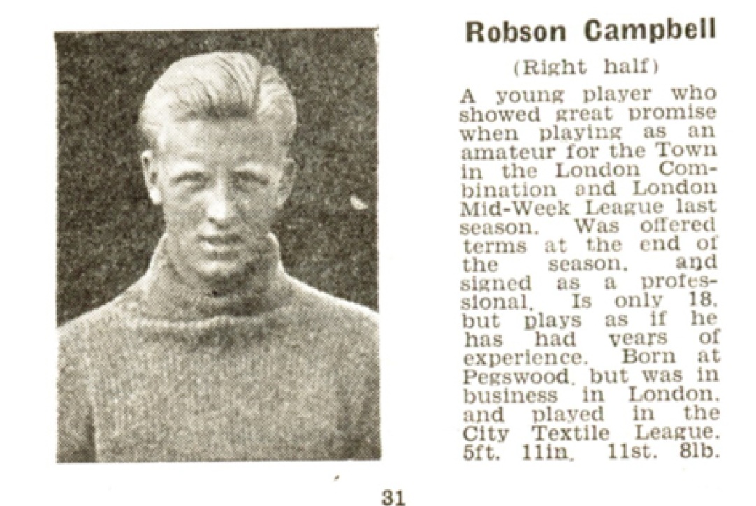Robson Campbell | Hatters Heritage | A History of Luton Town FC