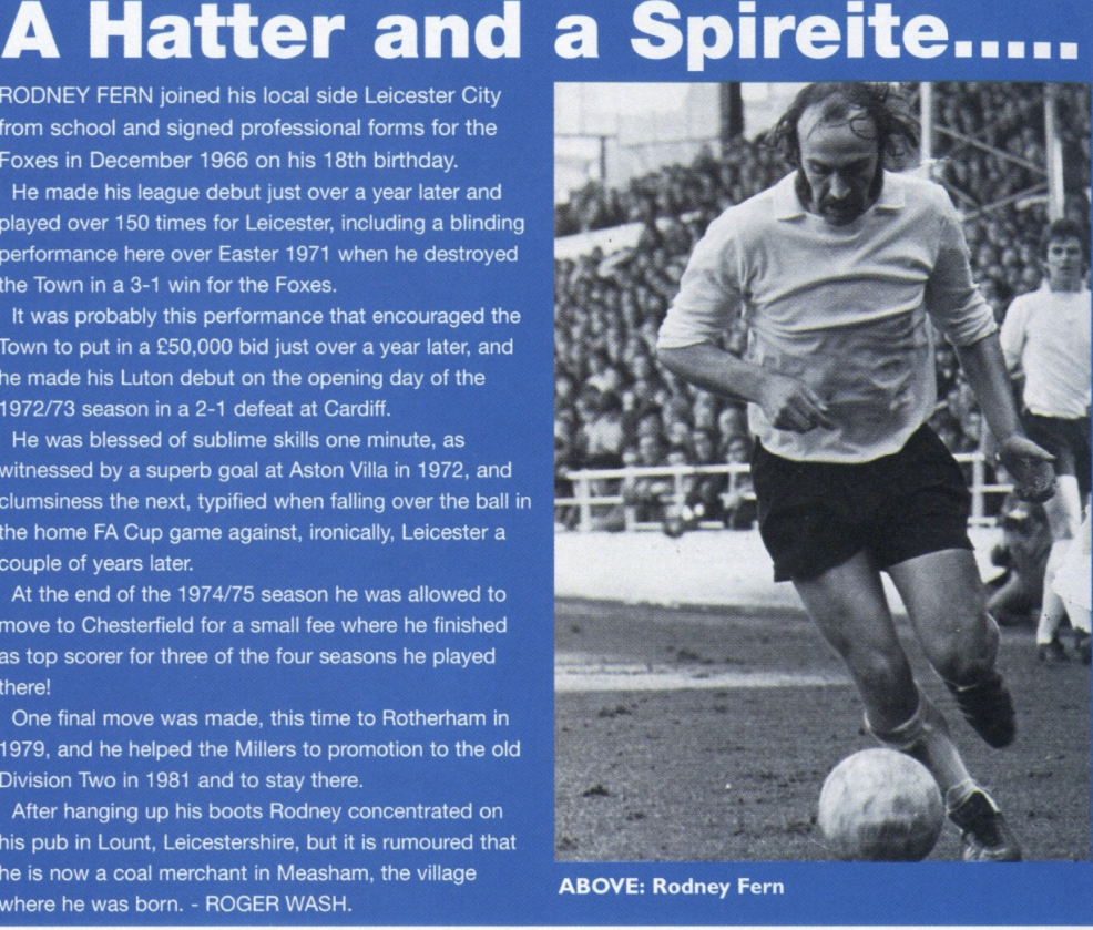 Rodney Fern | Hatters Heritage | A History of Luton Town FC