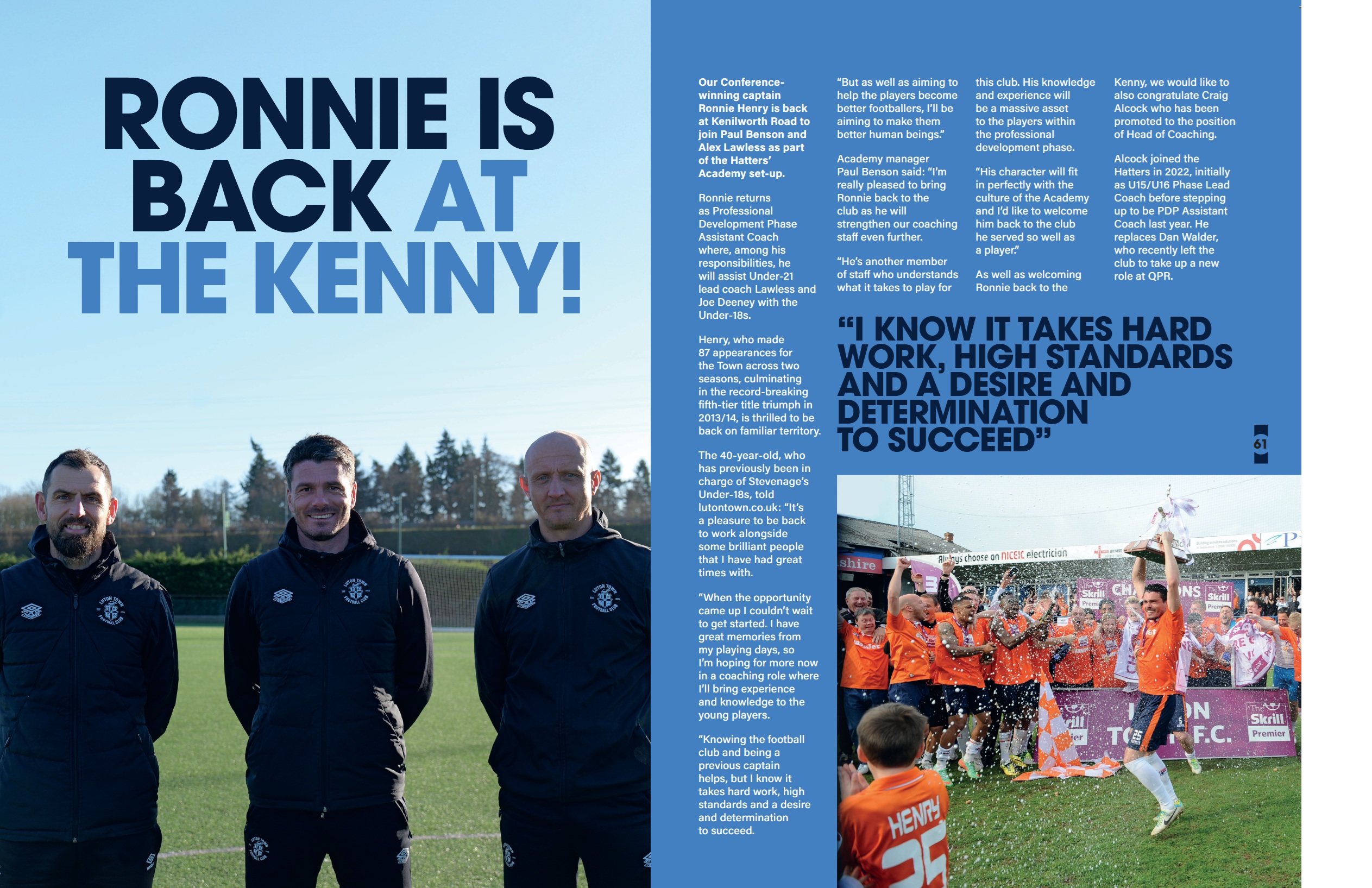 Ronnie Henry | Hatters Heritage | A History of Luton Town FC