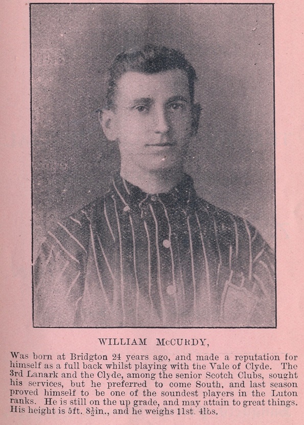 Bill McCurdy | Hatters Heritage | A History of Luton Town FC