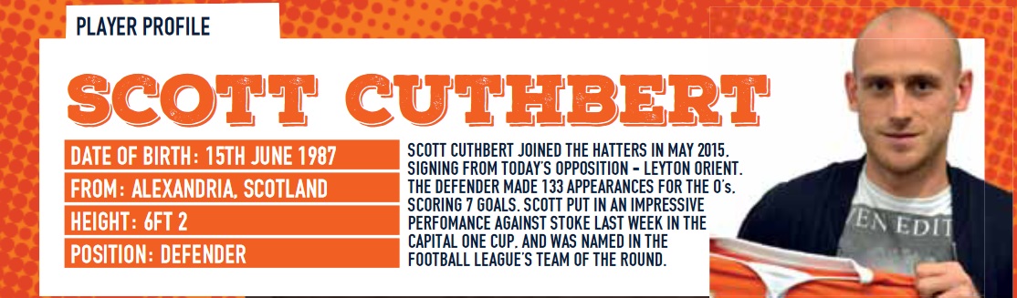 Scott Cuthbert | Hatters Heritage | A History of Luton Town FC