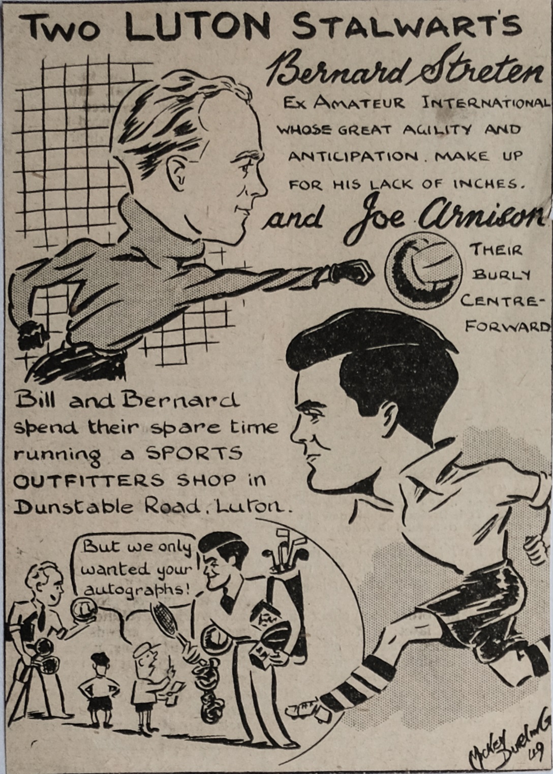 Joe Arnison | Hatters Heritage | A History of Luton Town FC