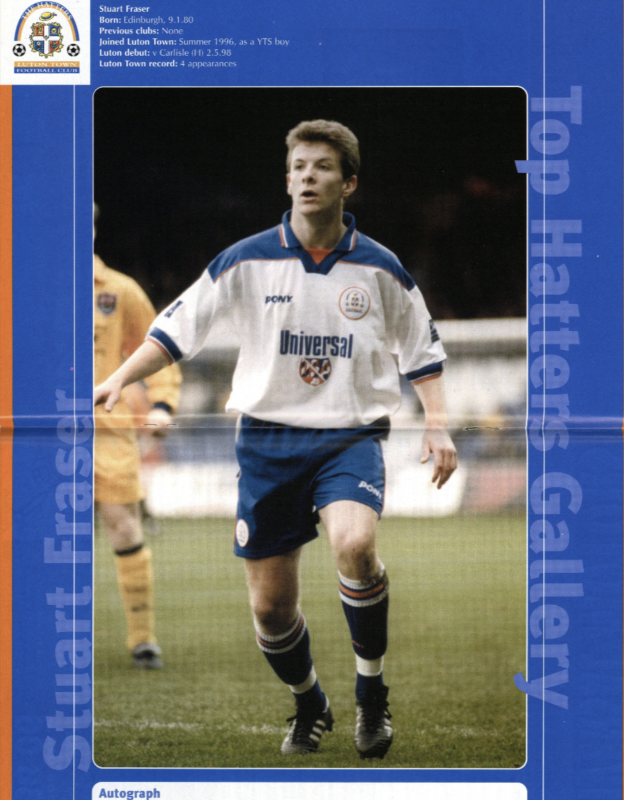 Stuart Fraser | Hatters Heritage | A History of Luton Town FC