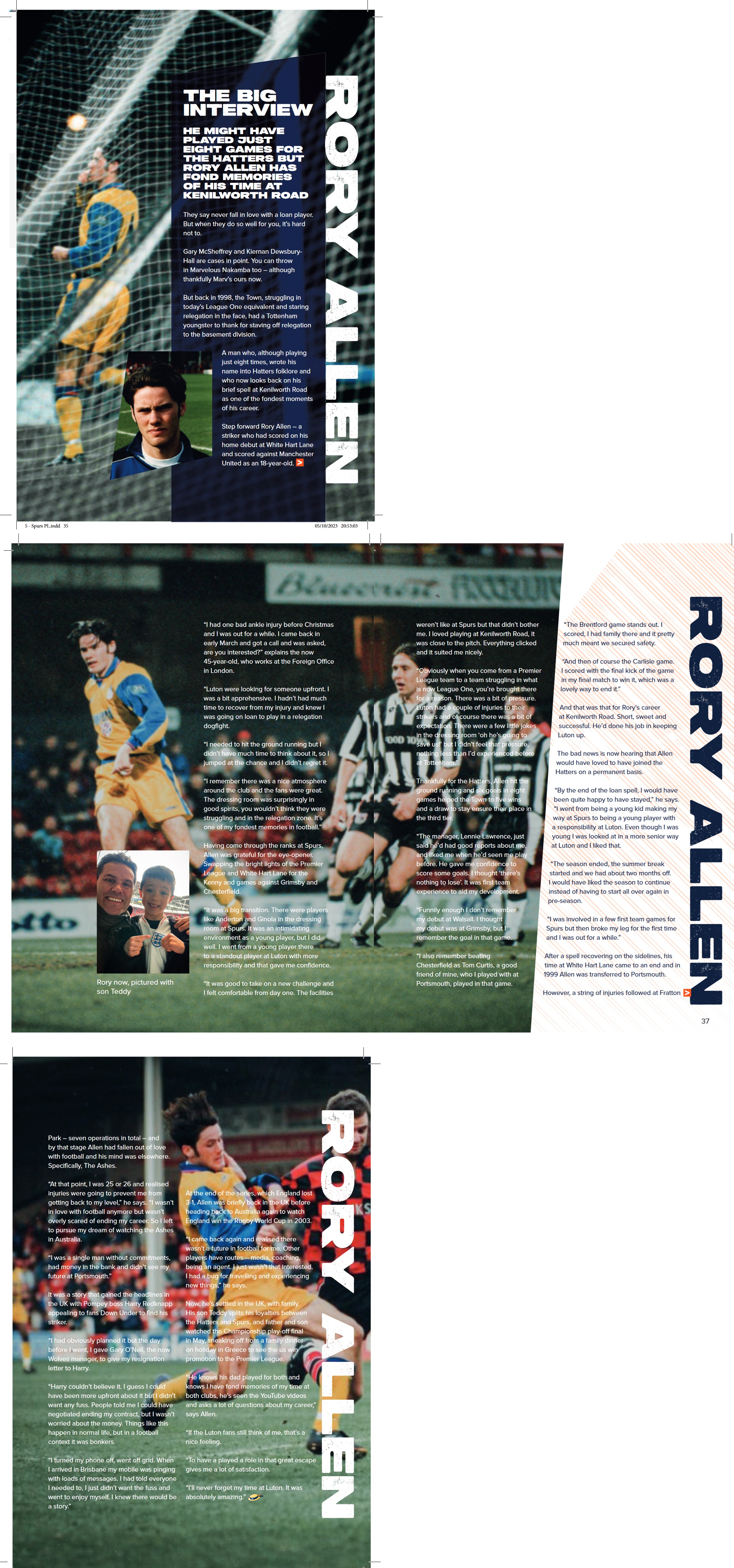 Rory Allen | Hatters Heritage | A History of Luton Town FC