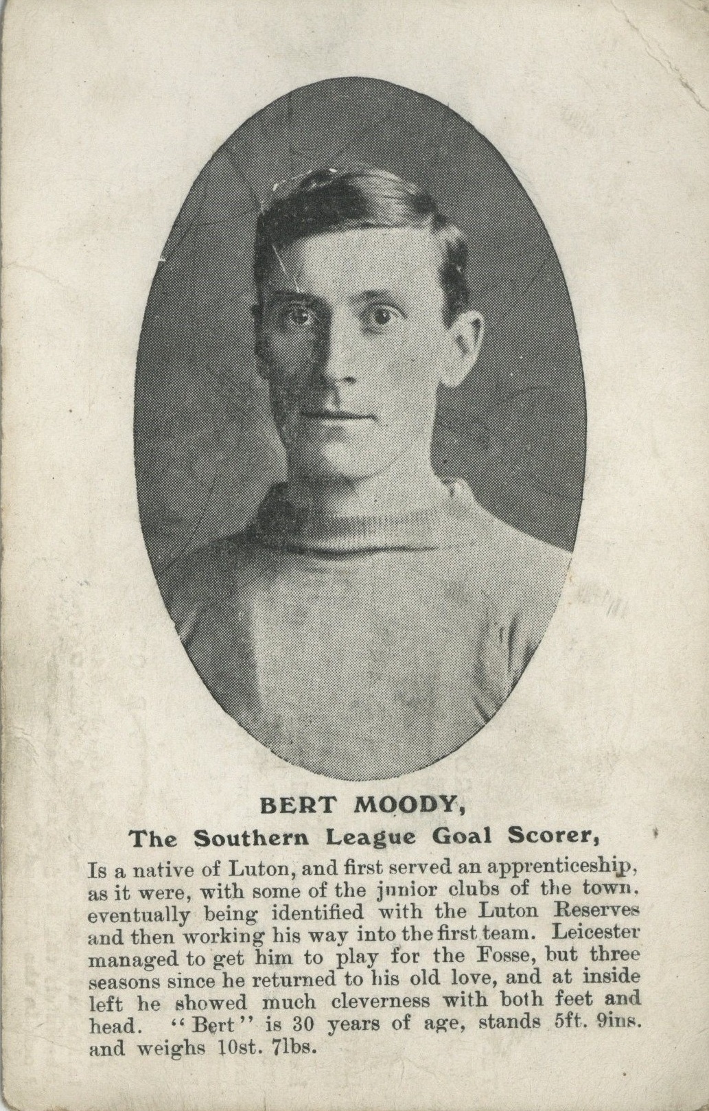 Herbert Moody | Hatters Heritage | A History of Luton Town FC