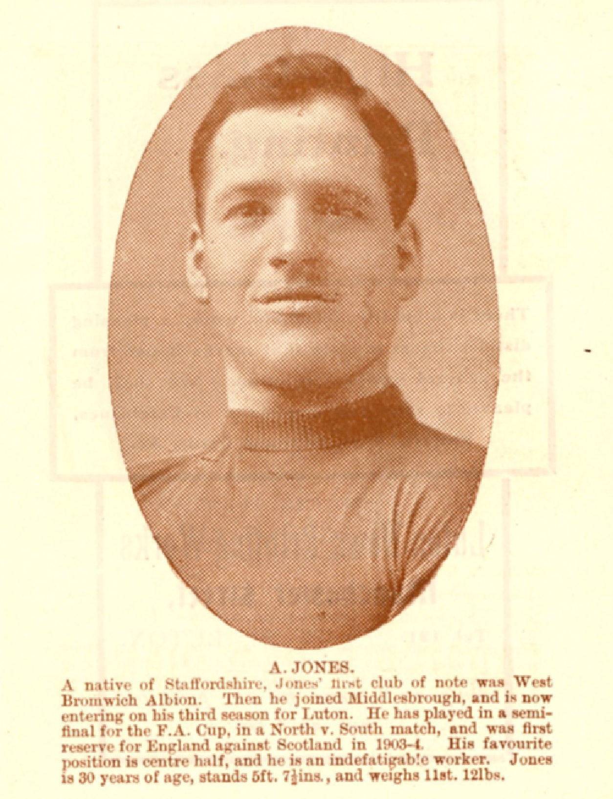 Abe Jones | Hatters Heritage | A History of Luton Town FC