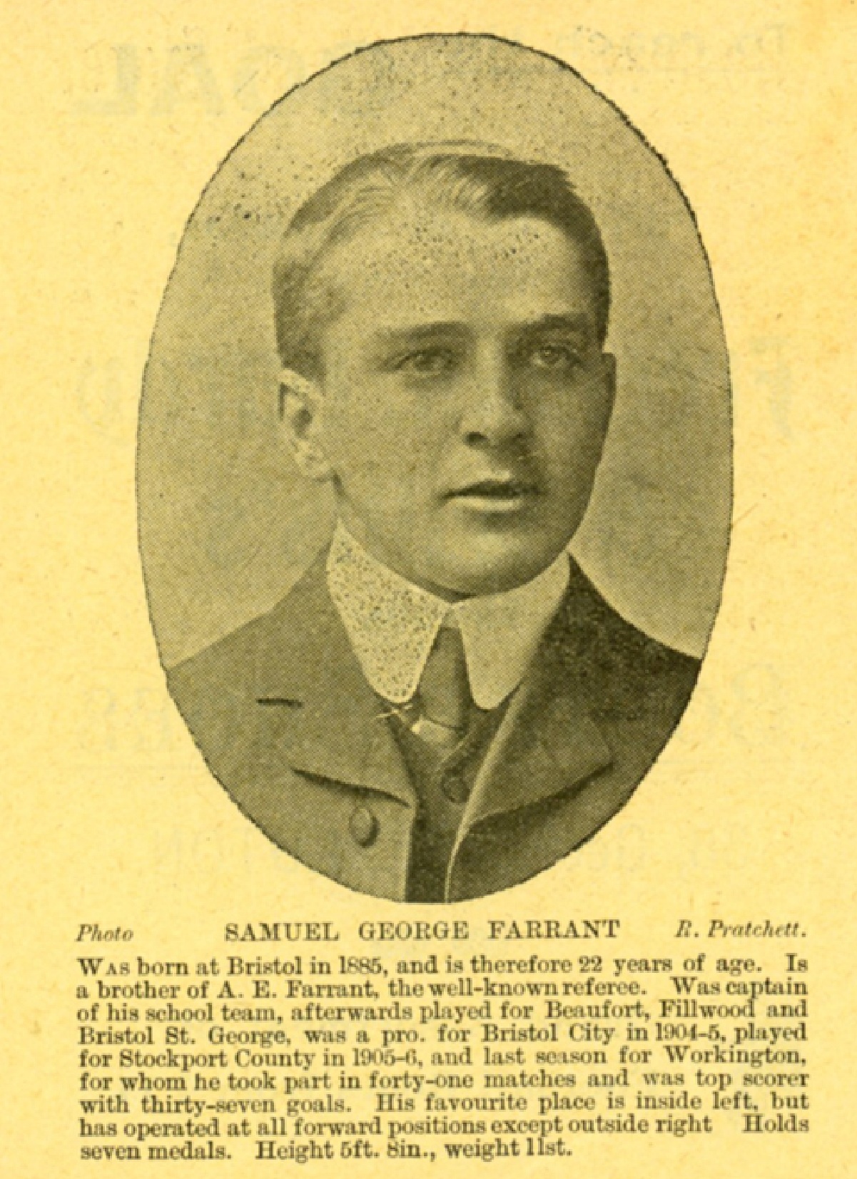 Samuel Farrant | Hatters Heritage | A History of Luton Town FC