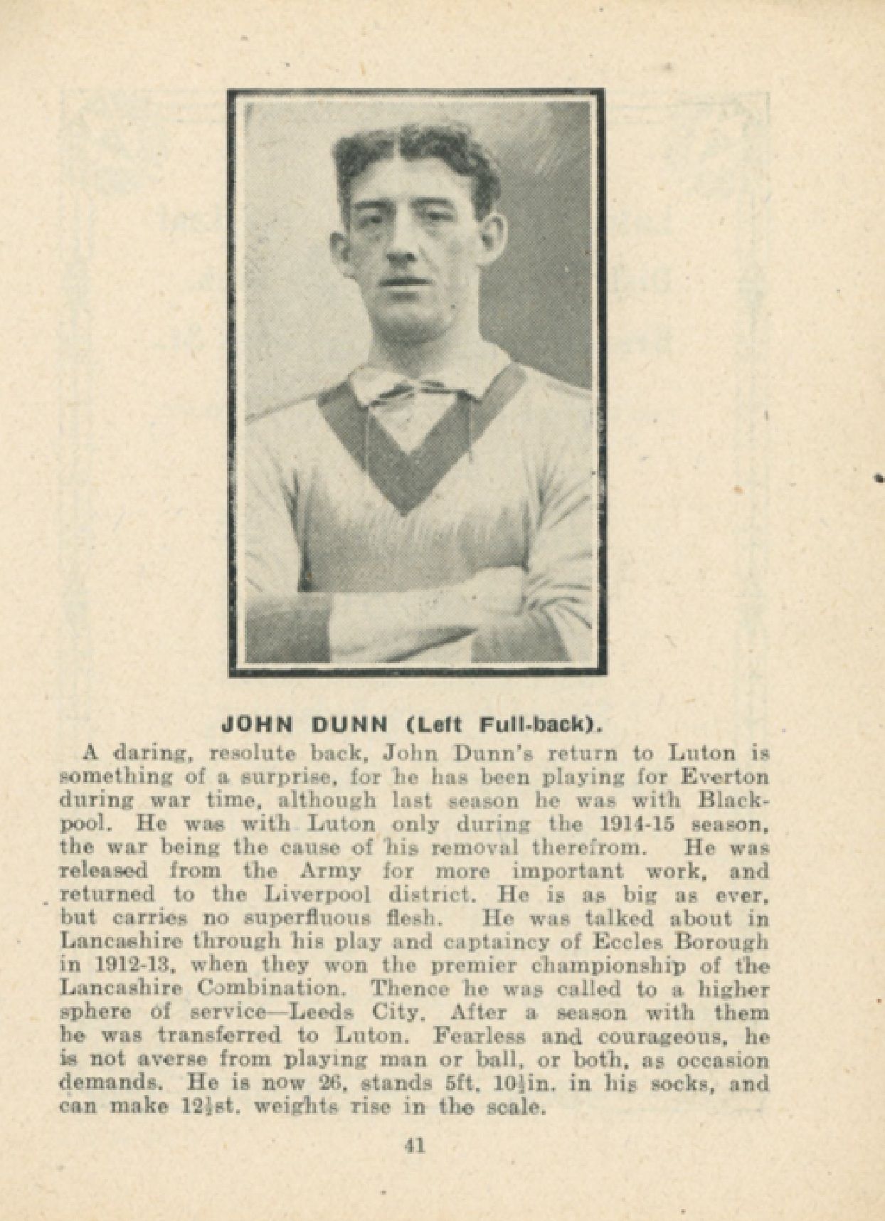 John Dunn | Hatters Heritage | A History of Luton Town FC