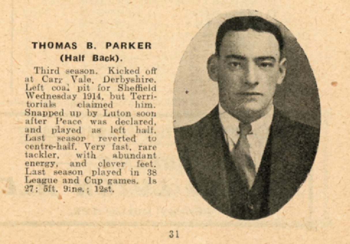Tom Parker | Hatters Heritage | A History of Luton Town FC