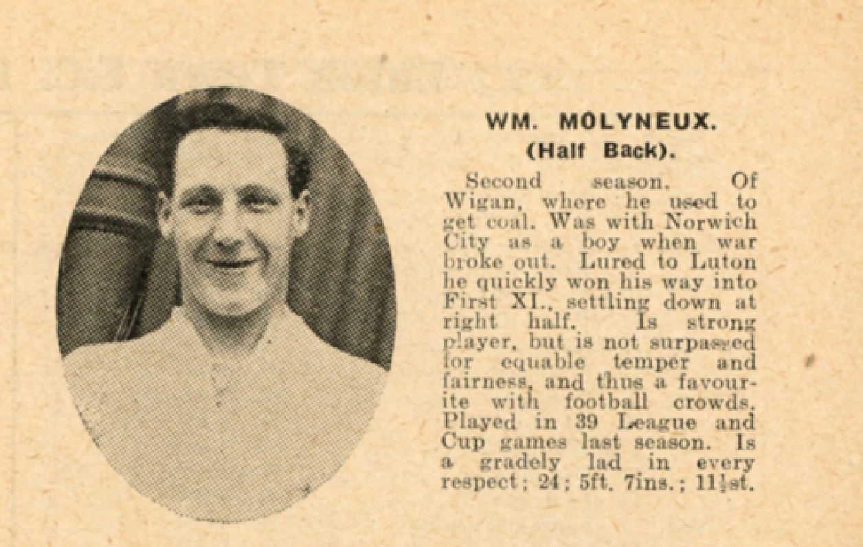 Bill Molyneux | Hatters Heritage | A History of Luton Town FC
