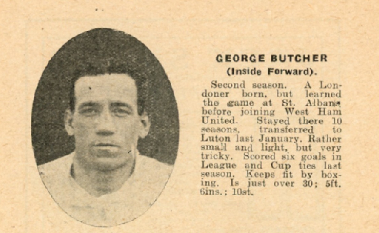 George Butcher | Hatters Heritage | A History of Luton Town FC