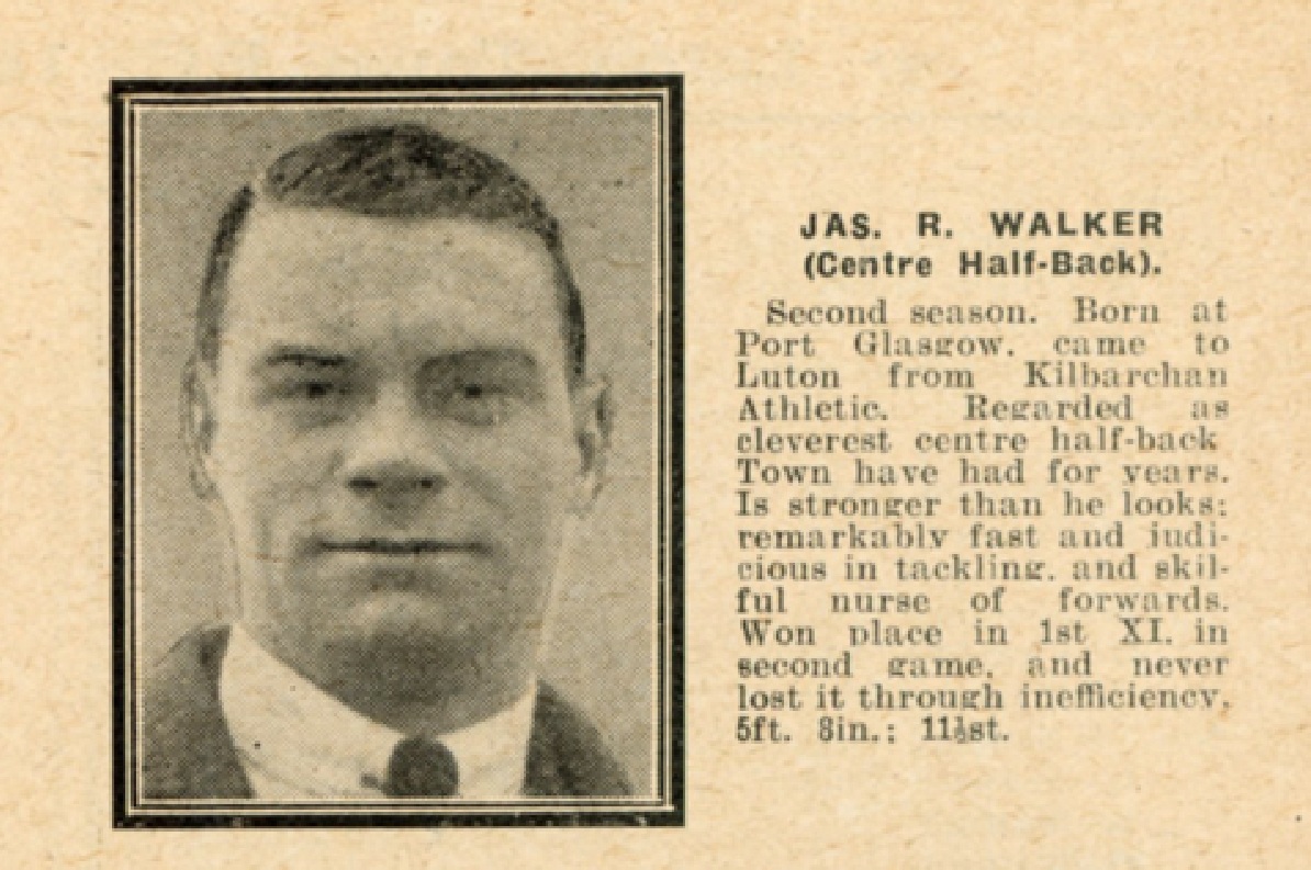 Jimmy Walker | Hatters Heritage | A History of Luton Town FC