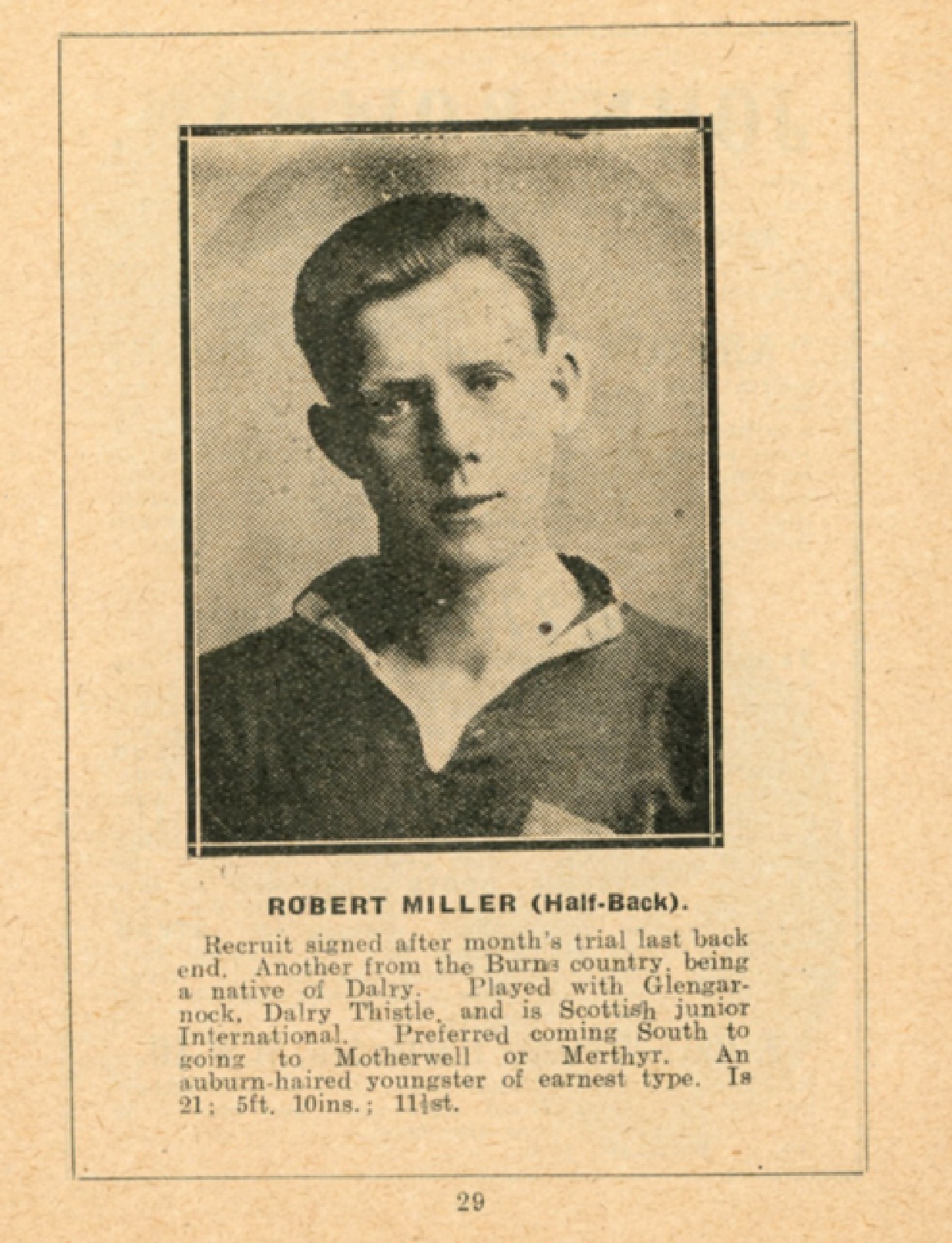 Bob Millar | Hatters Heritage | A History of Luton Town FC