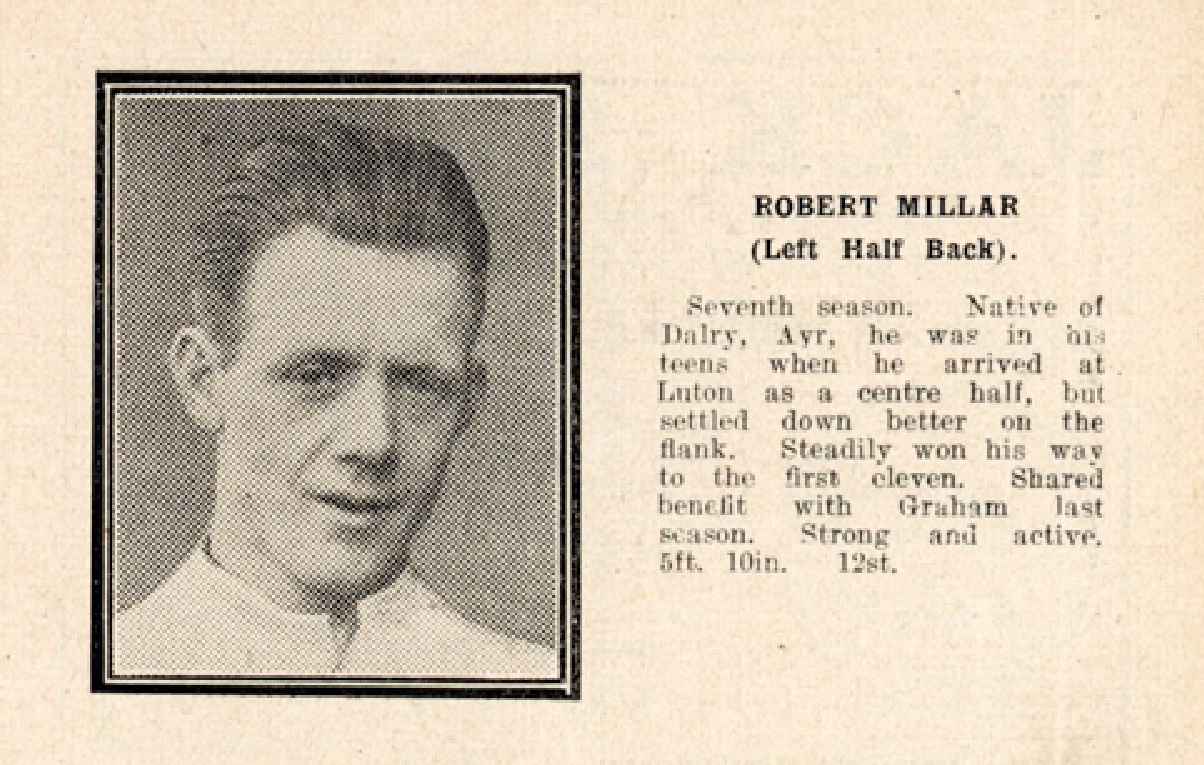 Bob Millar | Hatters Heritage | A History of Luton Town FC