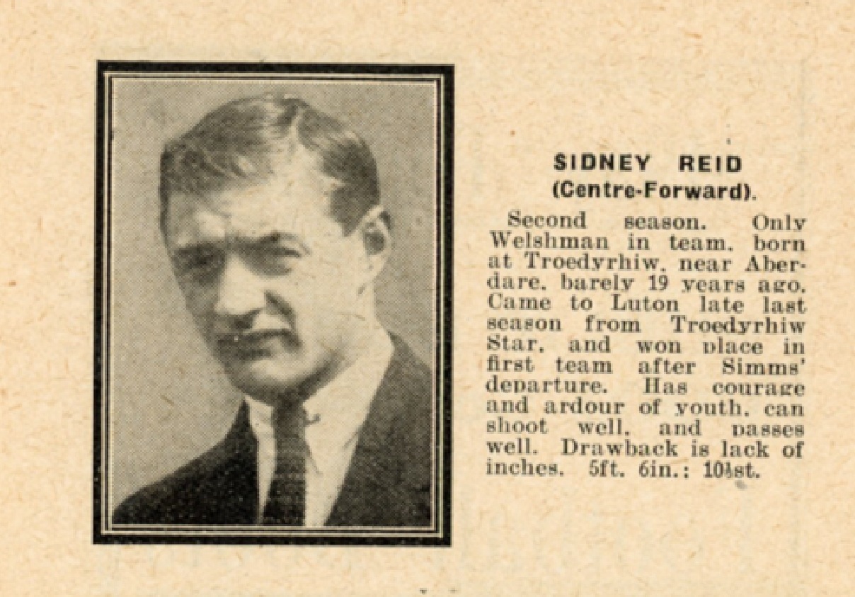 Syd Reid | Hatters Heritage | A History of Luton Town FC