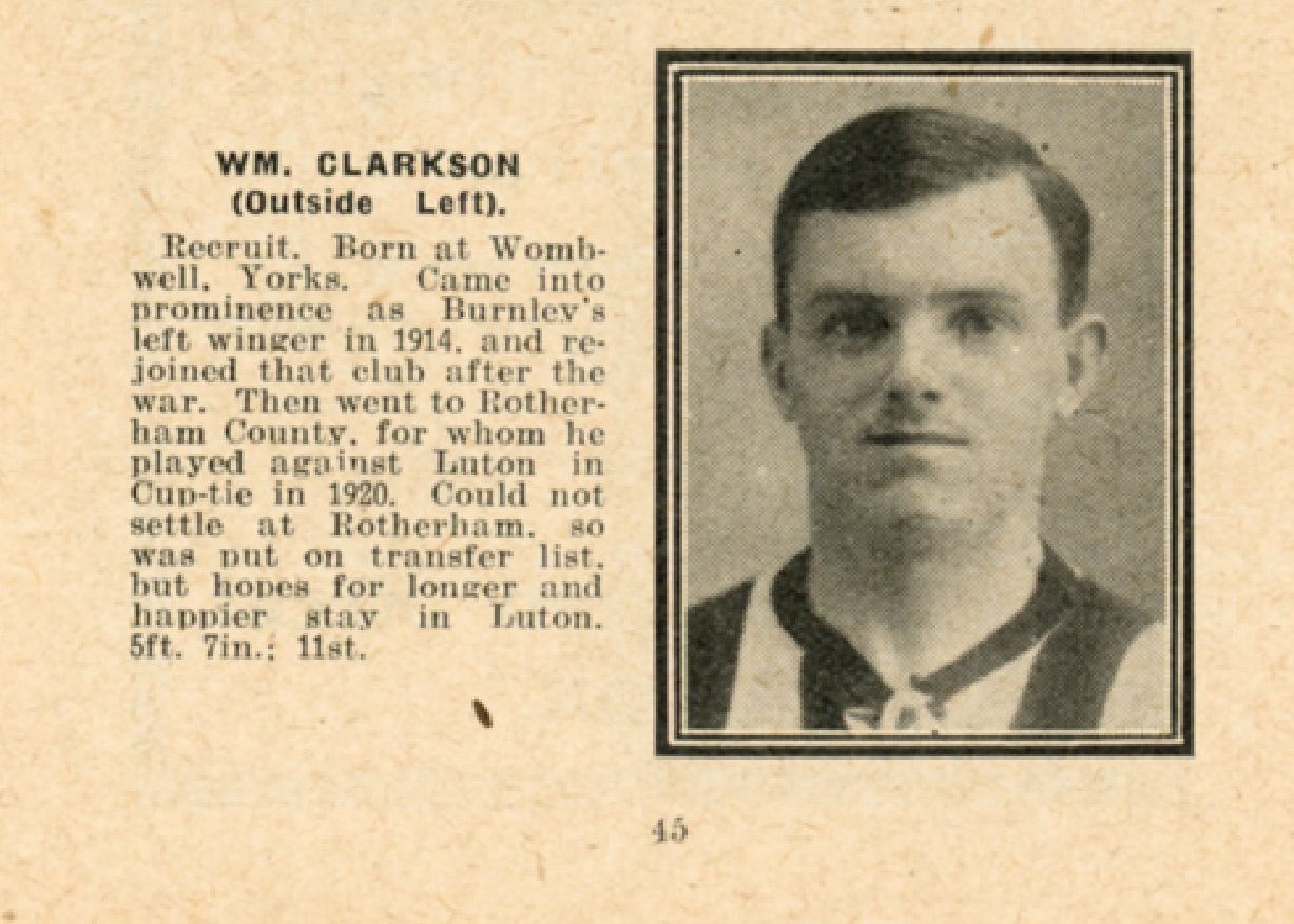 Billy Clarkson | Hatters Heritage | A History of Luton Town FC